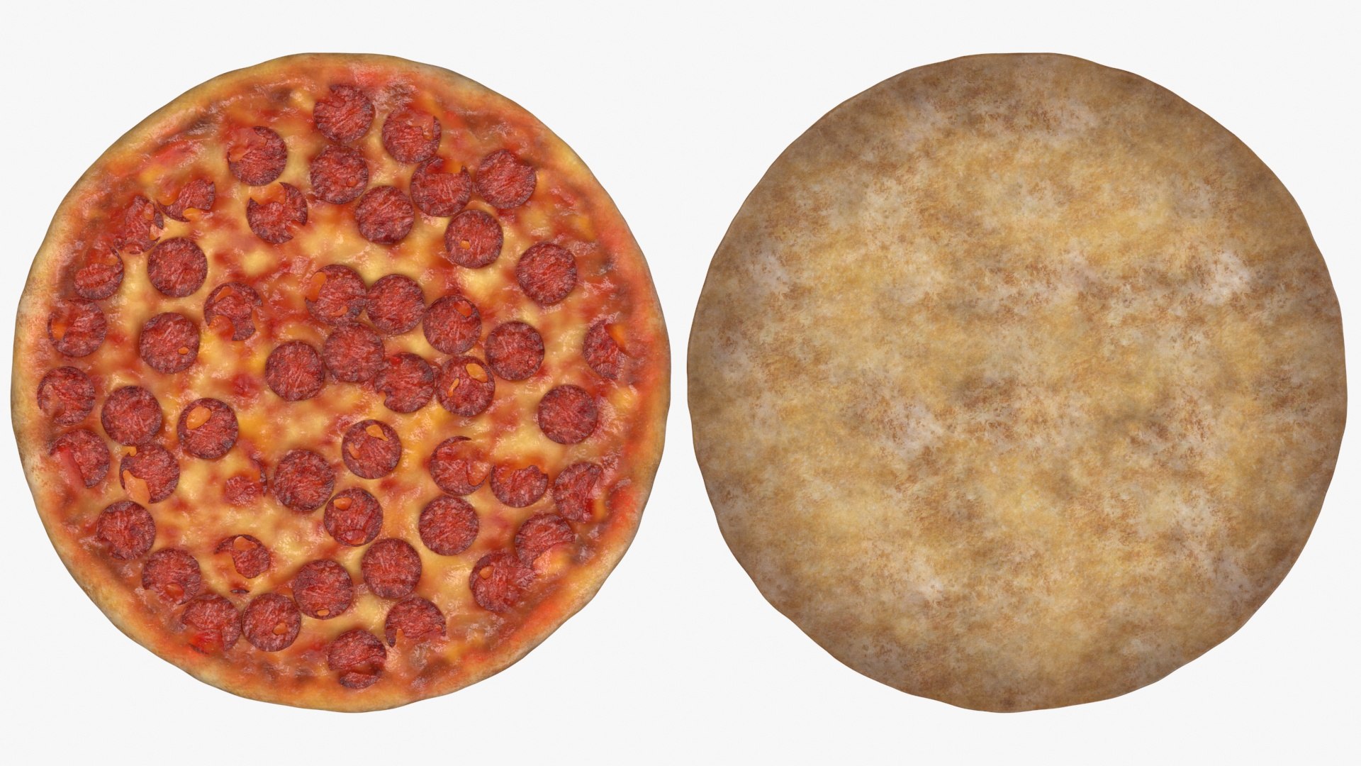 3D Model Stylized Pepperoni Pizza Collection - TurboSquid 2326668