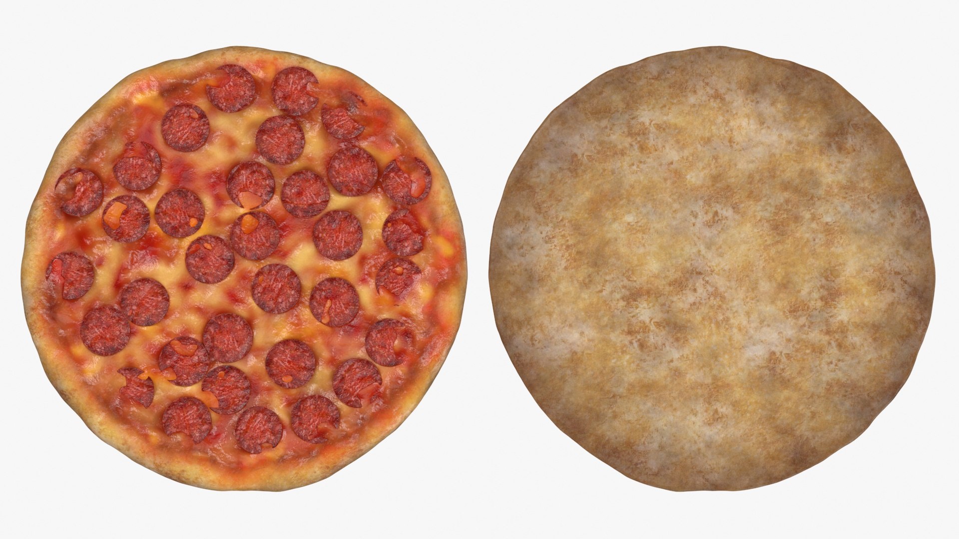3D Model Stylized Pepperoni Pizza Collection - TurboSquid 2326668