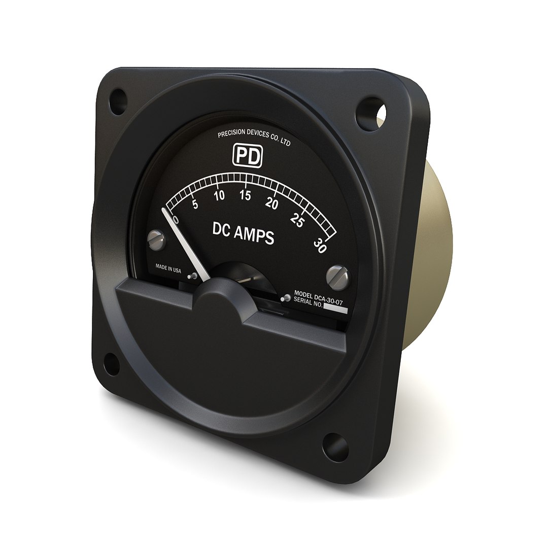3D vintage ammeters model - TurboSquid 1555823