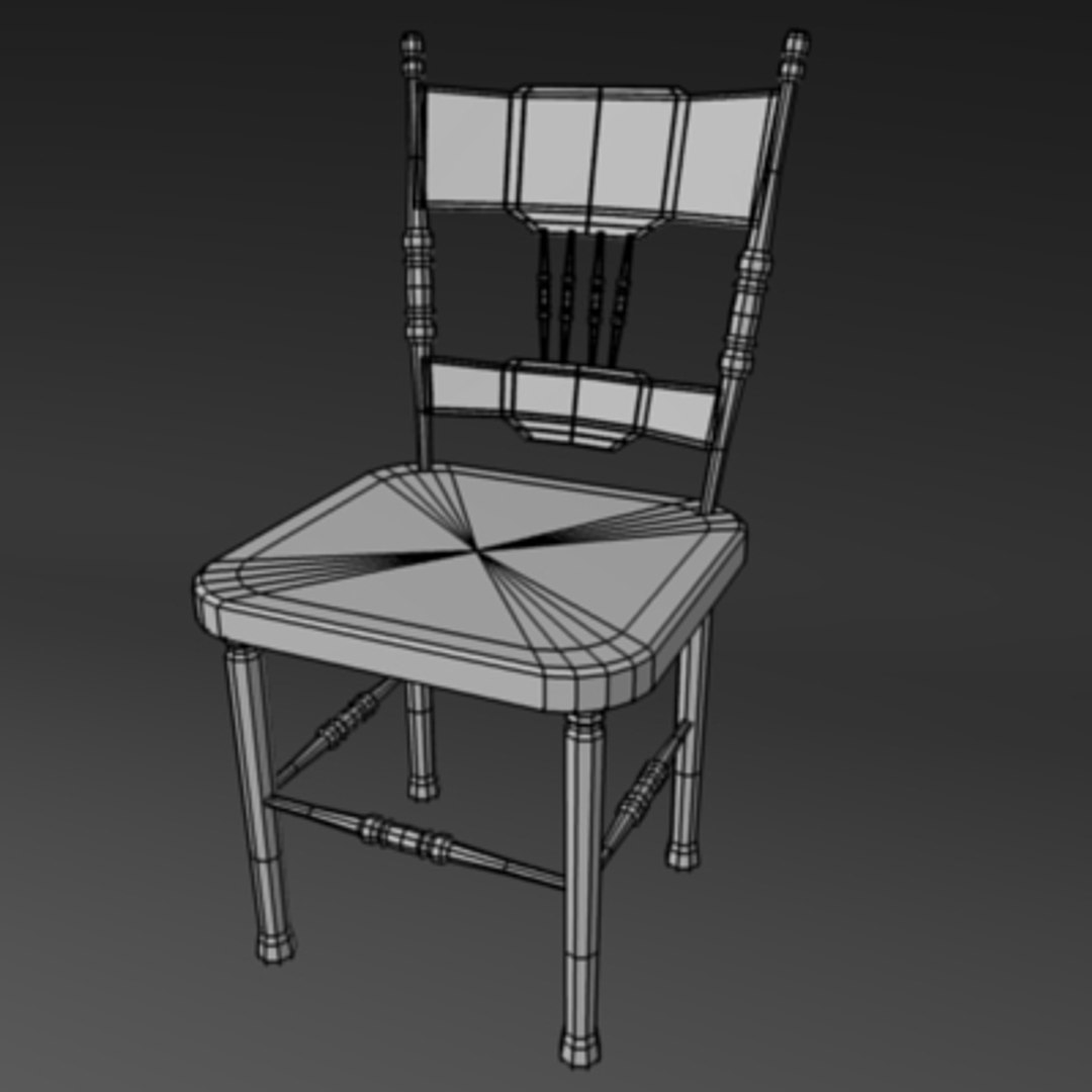 3d Old Chair Model