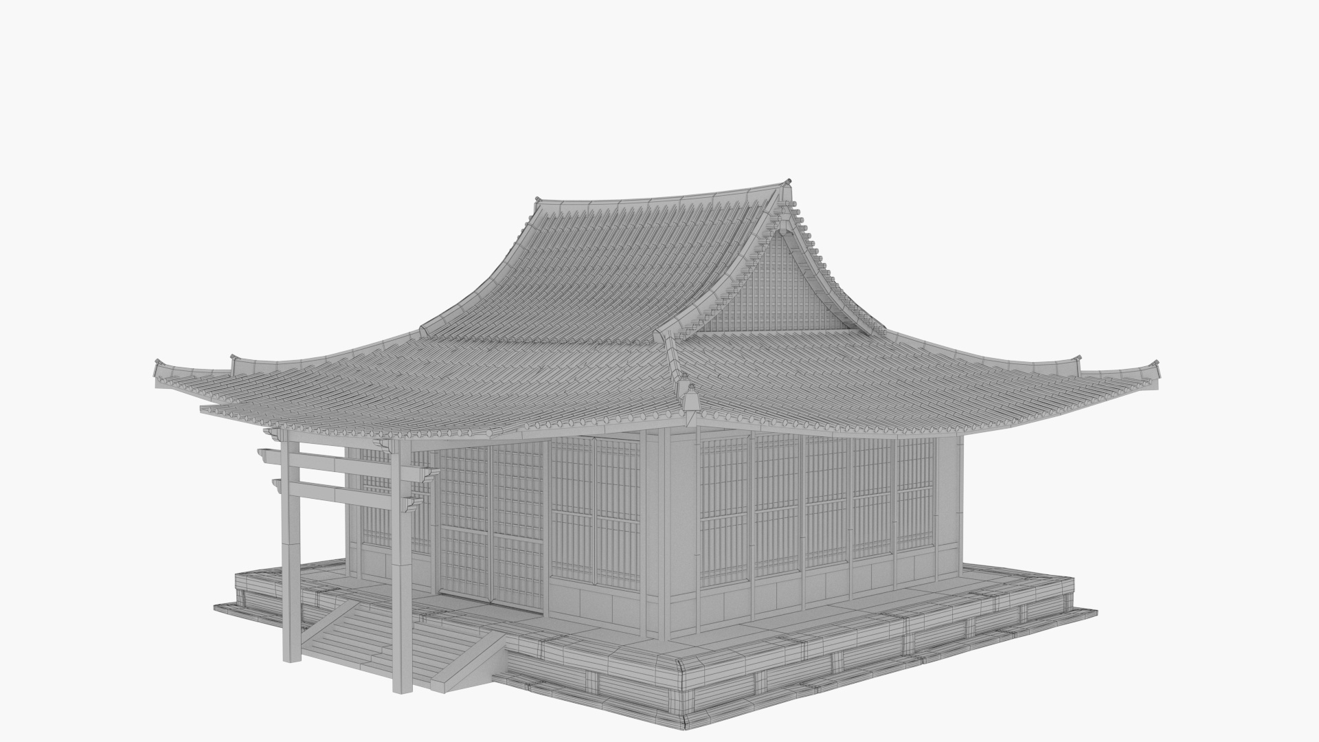 3D Model Japanese House - TurboSquid 1487249
