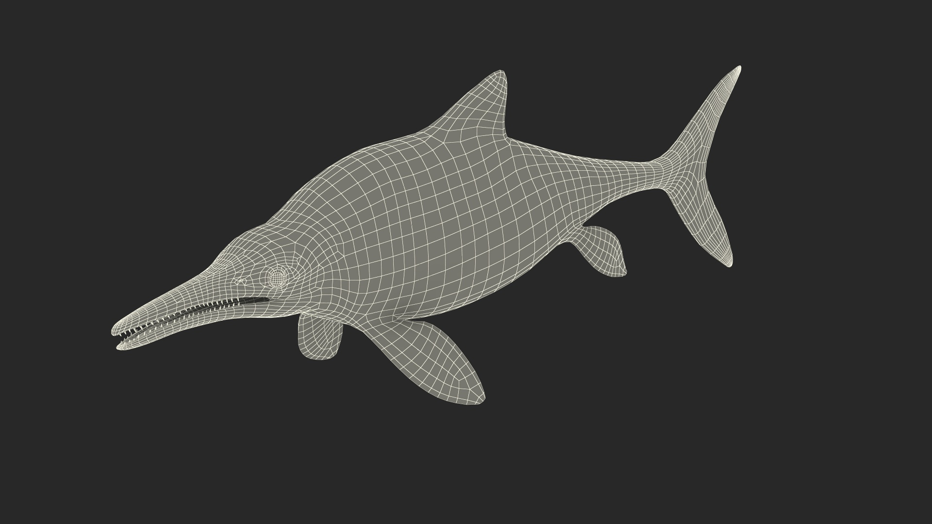 Ichthyosaur Rigged For Maya 3D Model - TurboSquid 2095497