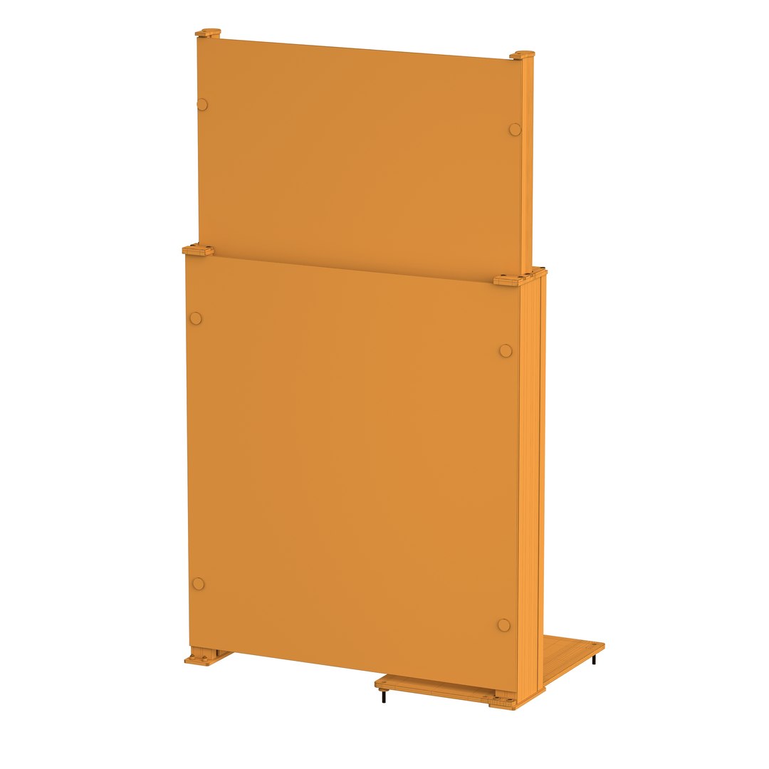 Lifting Glass Railing 3D Model - TurboSquid 2342099