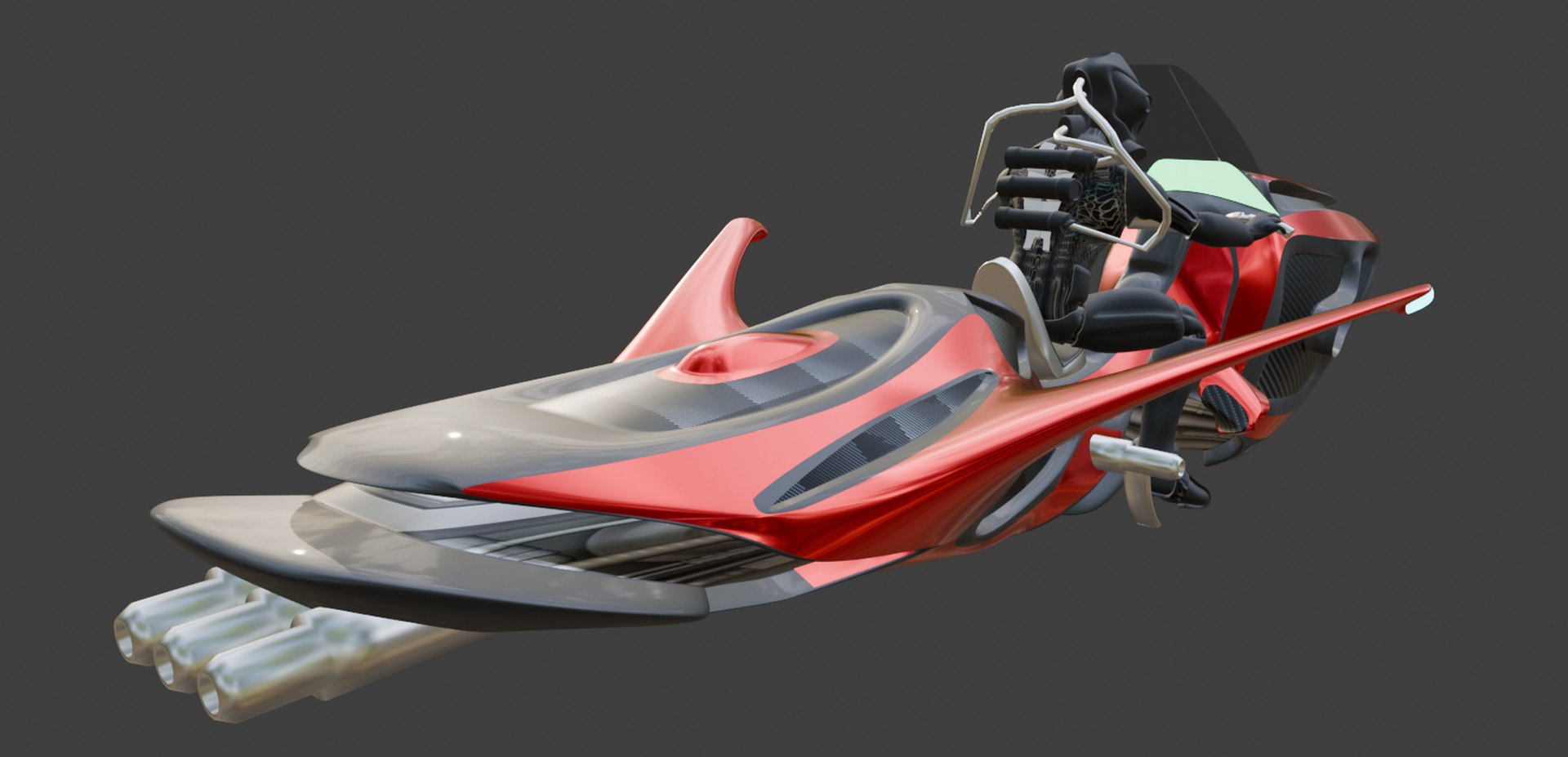 3D Phantom Flux Stealth Recon Hoverbike Model - TurboSquid 2515379