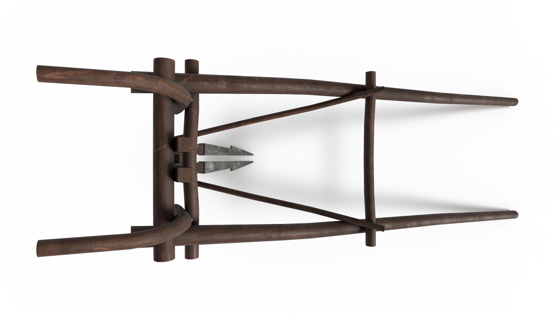 Western - Wooden Plow 3D Model - TurboSquid 1802266