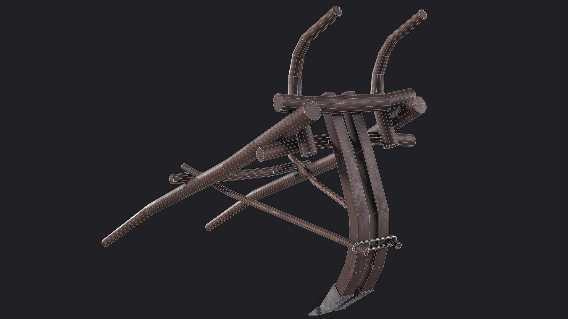 Western - Wooden Plow 3D Model - TurboSquid 1802266