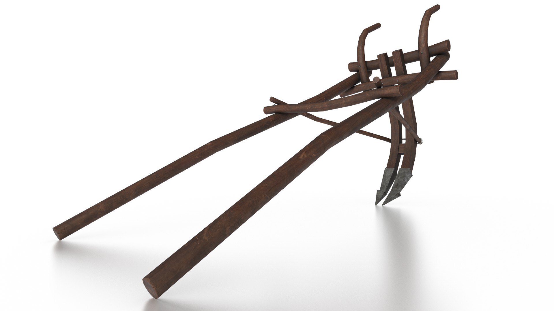 Western - Wooden Plow 3D Model - TurboSquid 1802266