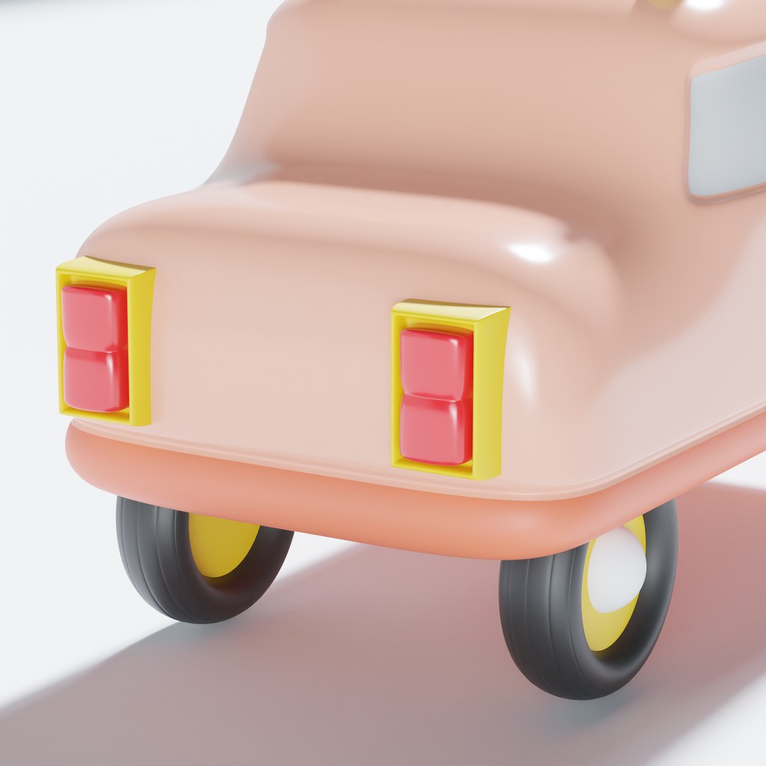 Car Cartoon 3D Model - TurboSquid 2330189
