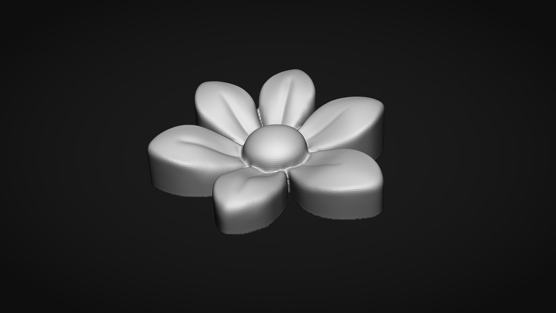Retro Flower Bas Relief Model - TurboSquid 2367277