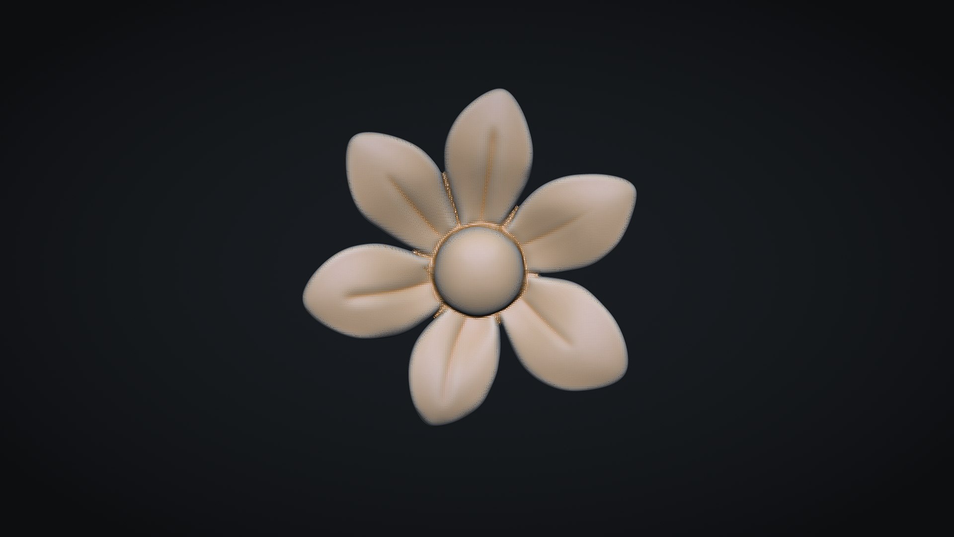 Retro Flower Bas Relief Model - TurboSquid 2367277
