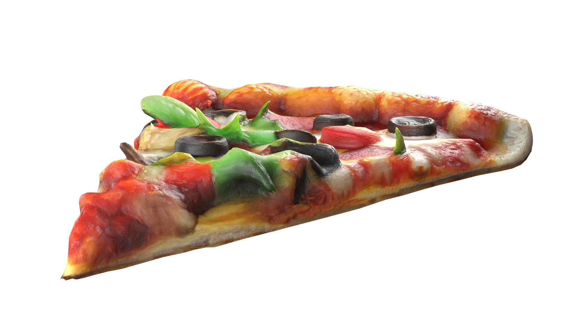 3D Pizza Slice 2 - TurboSquid 2387814
