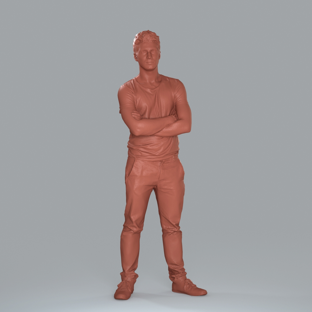 axyz normal human 3d model