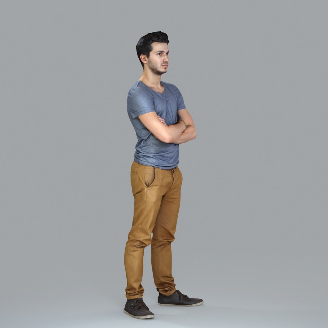 axyz normal human 3d model