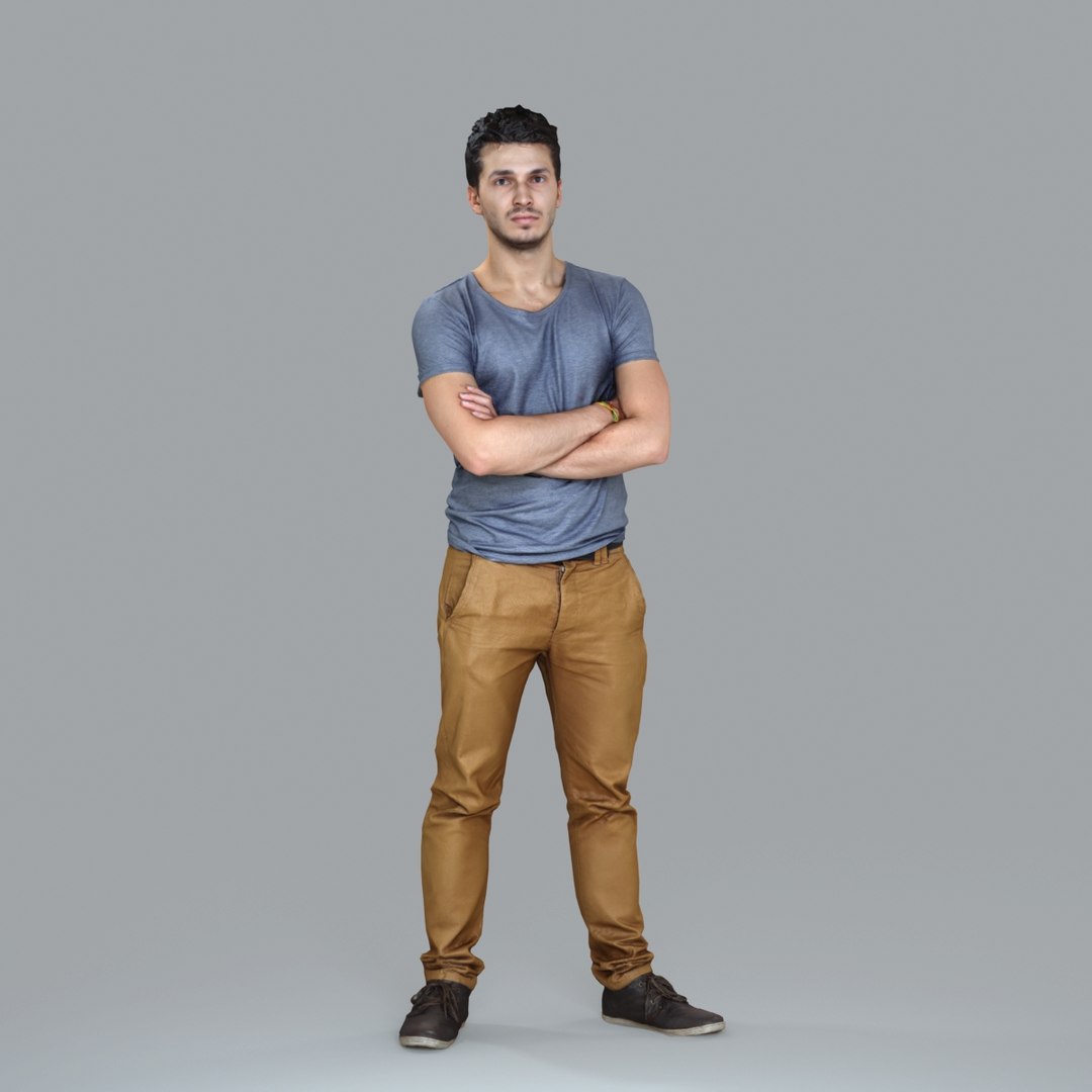 axyz normal human 3d model