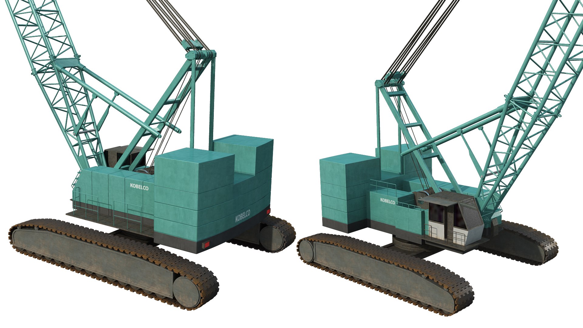 3d Crawler Crane