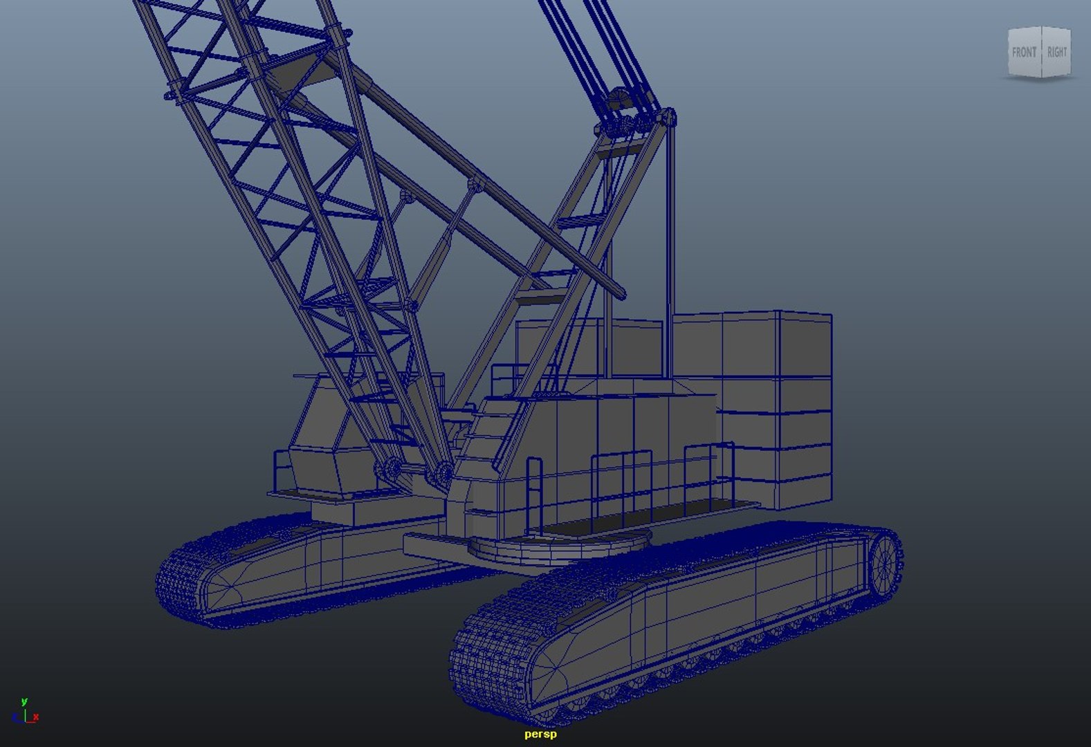 3d Crawler Crane