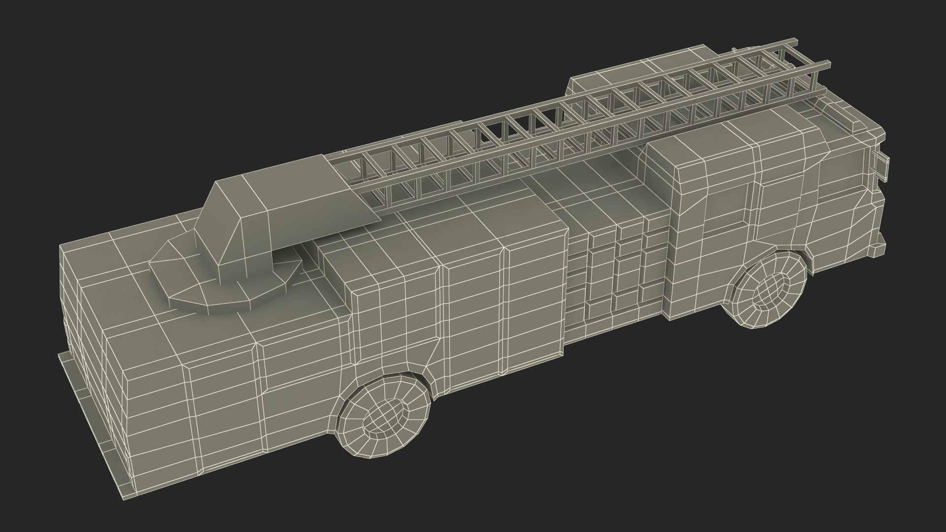 Low Poly Stylized Model Fire Engine 3D Model - TurboSquid 2273061