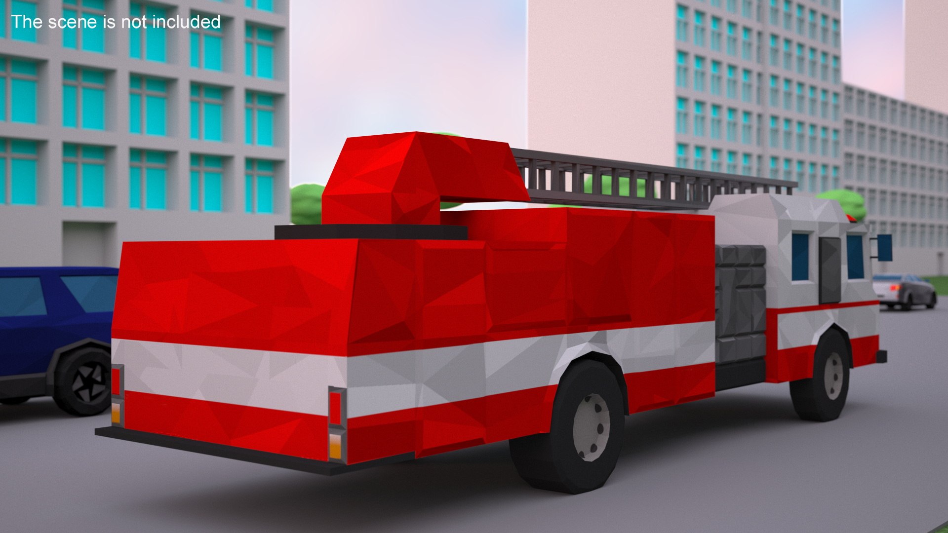 Low Poly Stylized Model Fire Engine 3D Model - TurboSquid 2273061