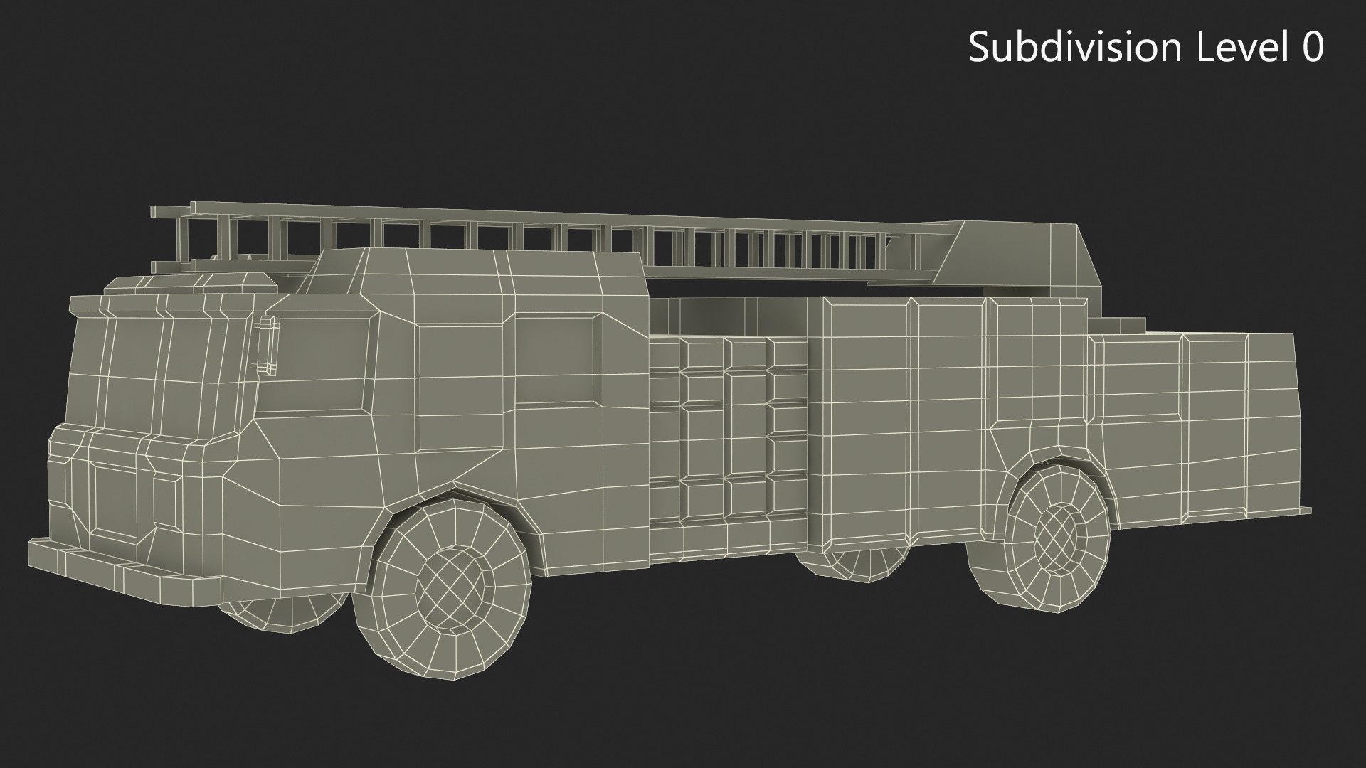 Low Poly Stylized Model Fire Engine 3D Model - TurboSquid 2273061