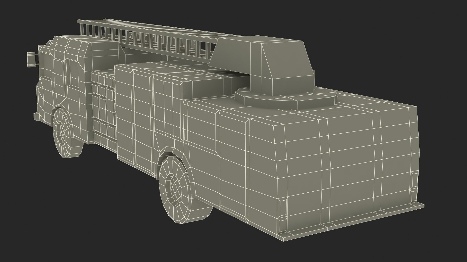 Low Poly Stylized Model Fire Engine 3D Model - TurboSquid 2273061