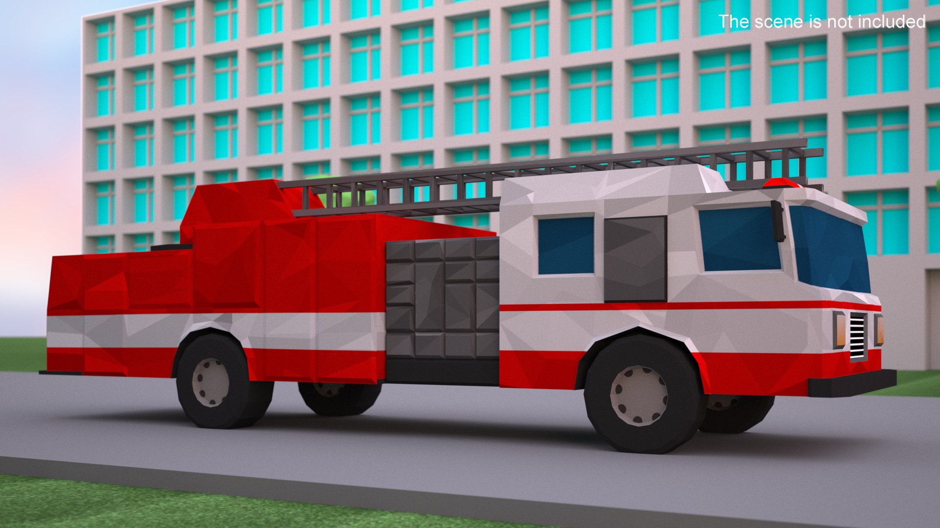 Low Poly Stylized Model Fire Engine 3D Model - TurboSquid 2273061