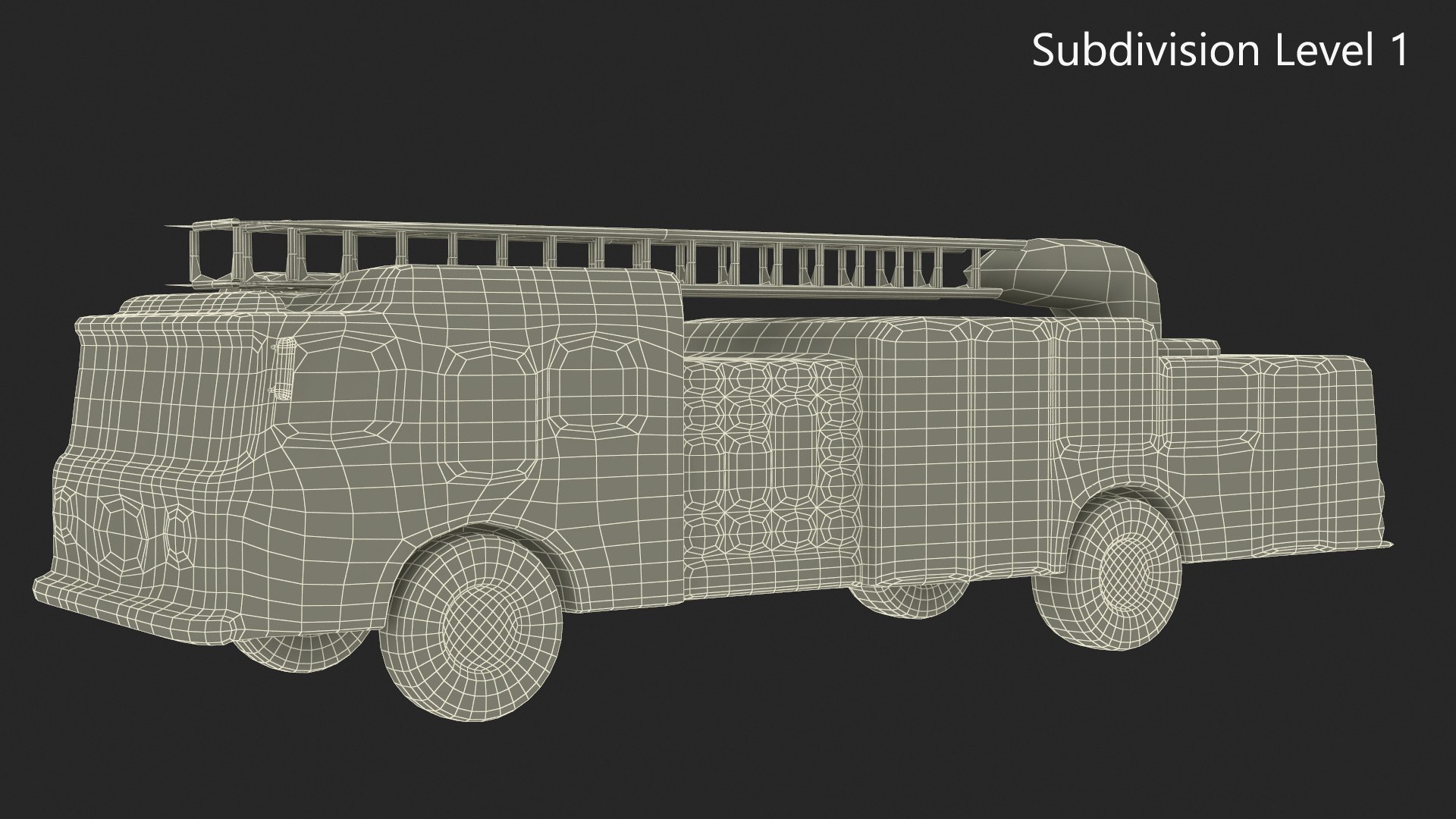 Low Poly Stylized Model Fire Engine 3D Model - TurboSquid 2273061