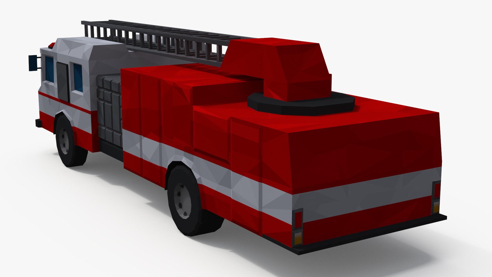 Low Poly Stylized Model Fire Engine 3D Model - TurboSquid 2273061