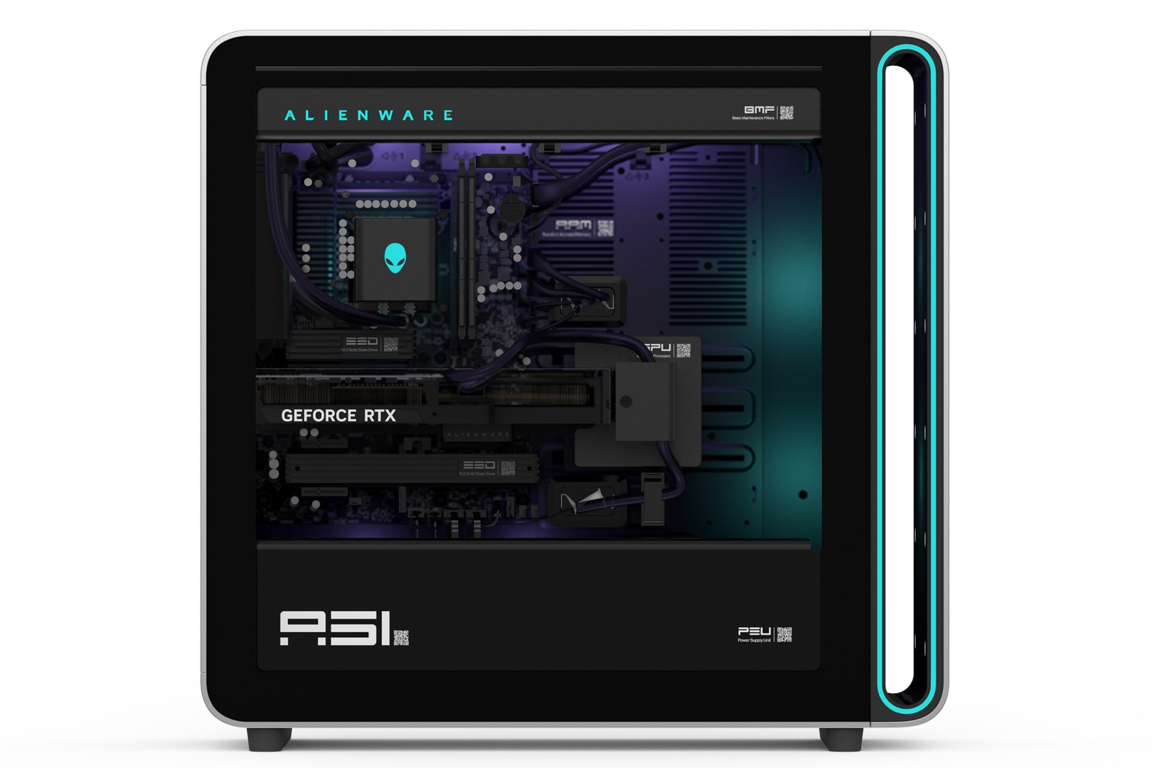 Alienware Area-51 Gaming Desktop 3D Model - TurboSquid 2367606