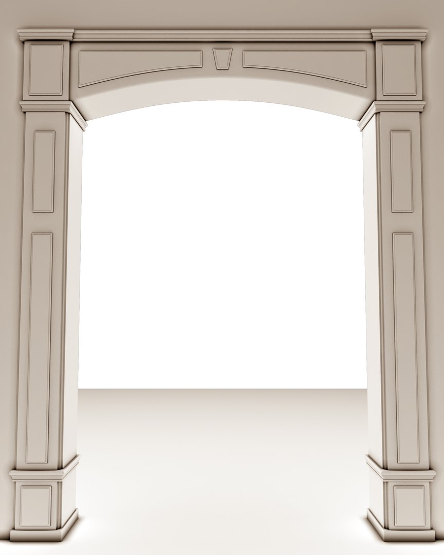 3d Model Wooden Arch Wood