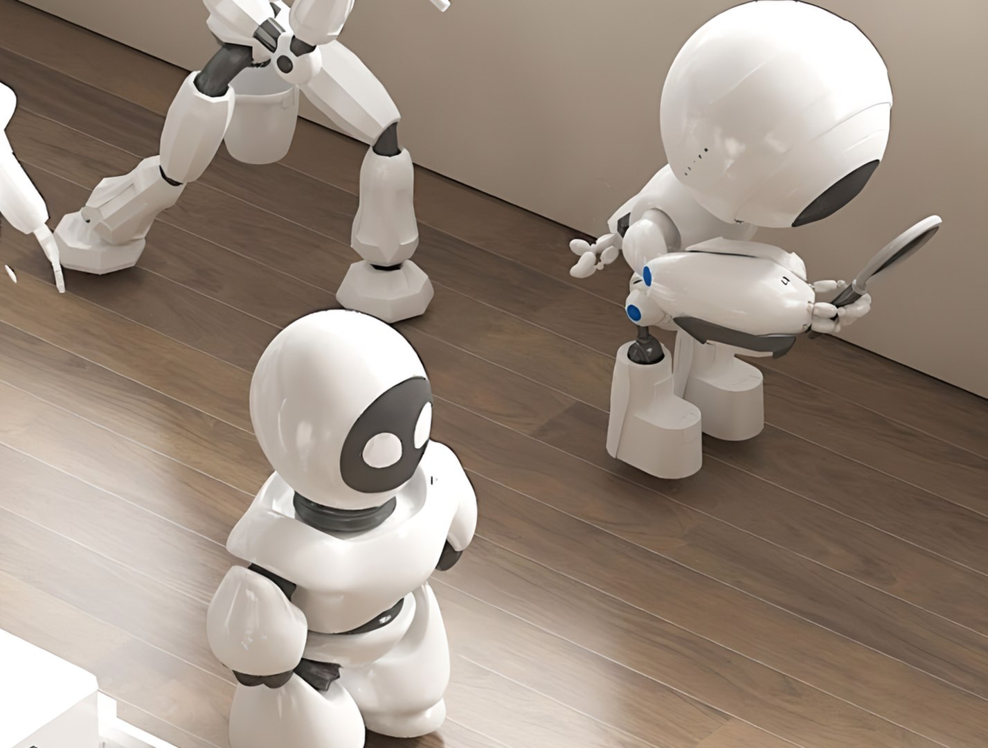 3D Model Robots Collection Intelligent Robot Smart Robot Humanoid Robot ...