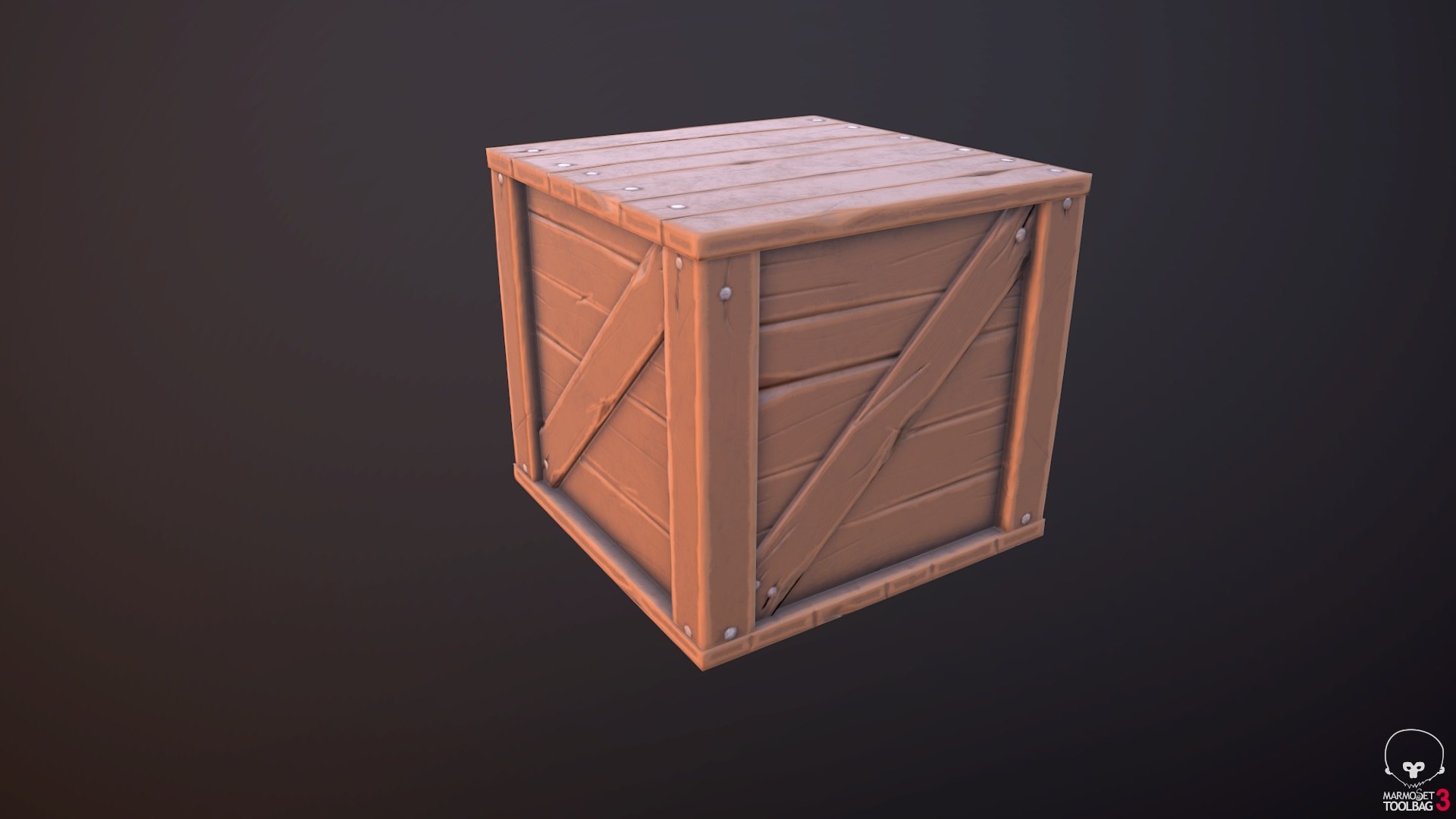 3D Wood Box Stylized - TurboSquid 1366357