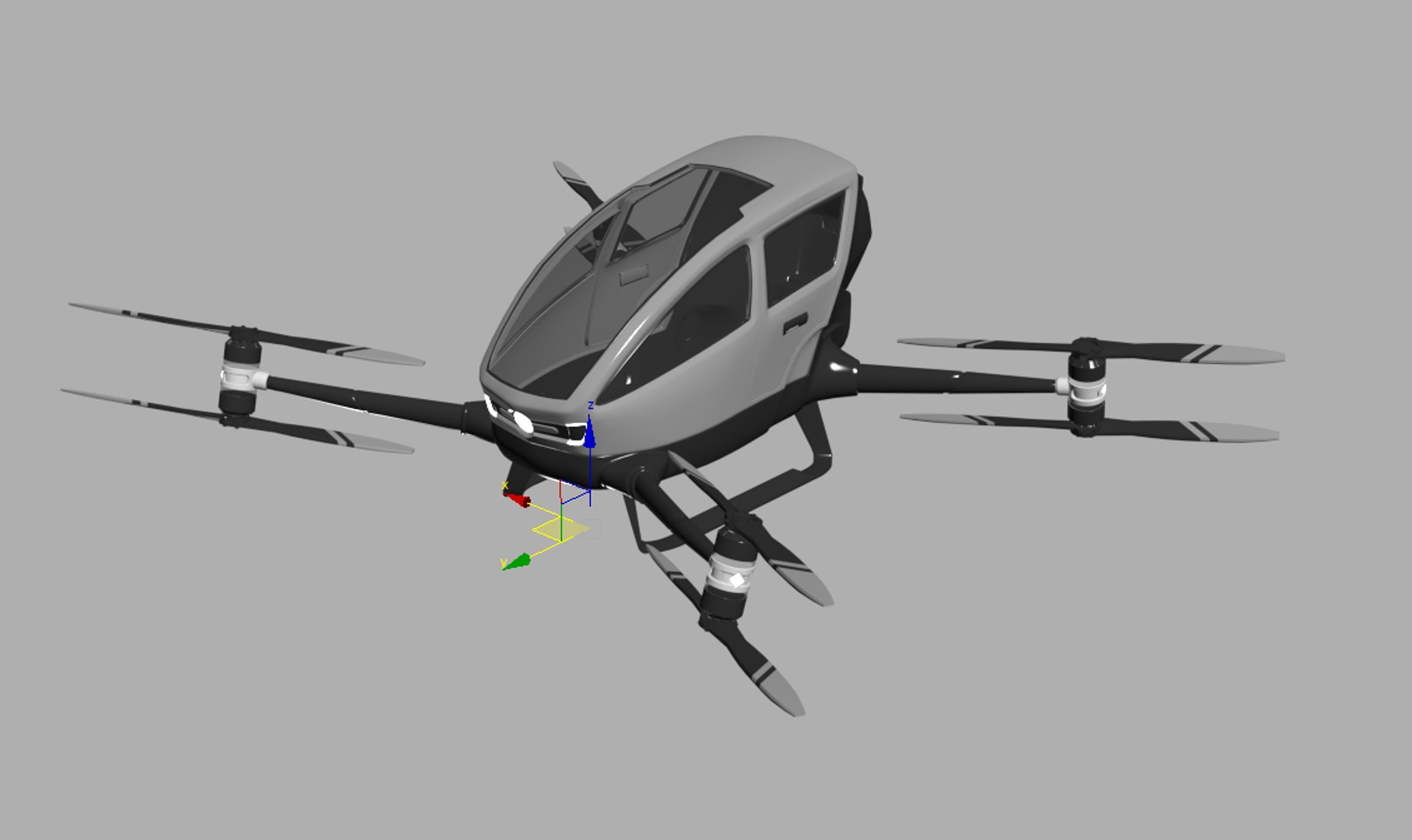 Ehang 184 Scene 3d Model