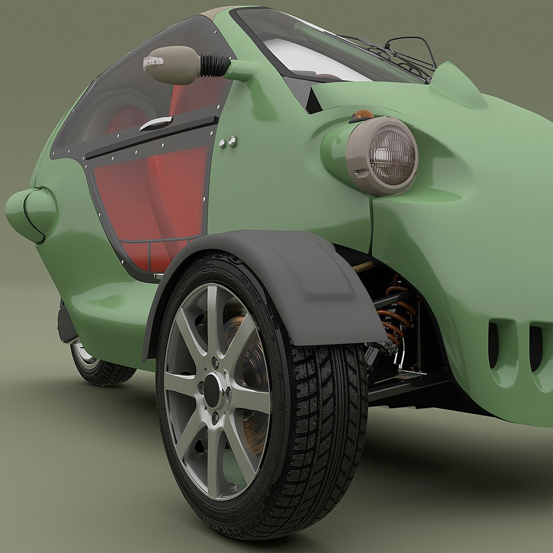 3d 3ds Prototype Electric Car Cree