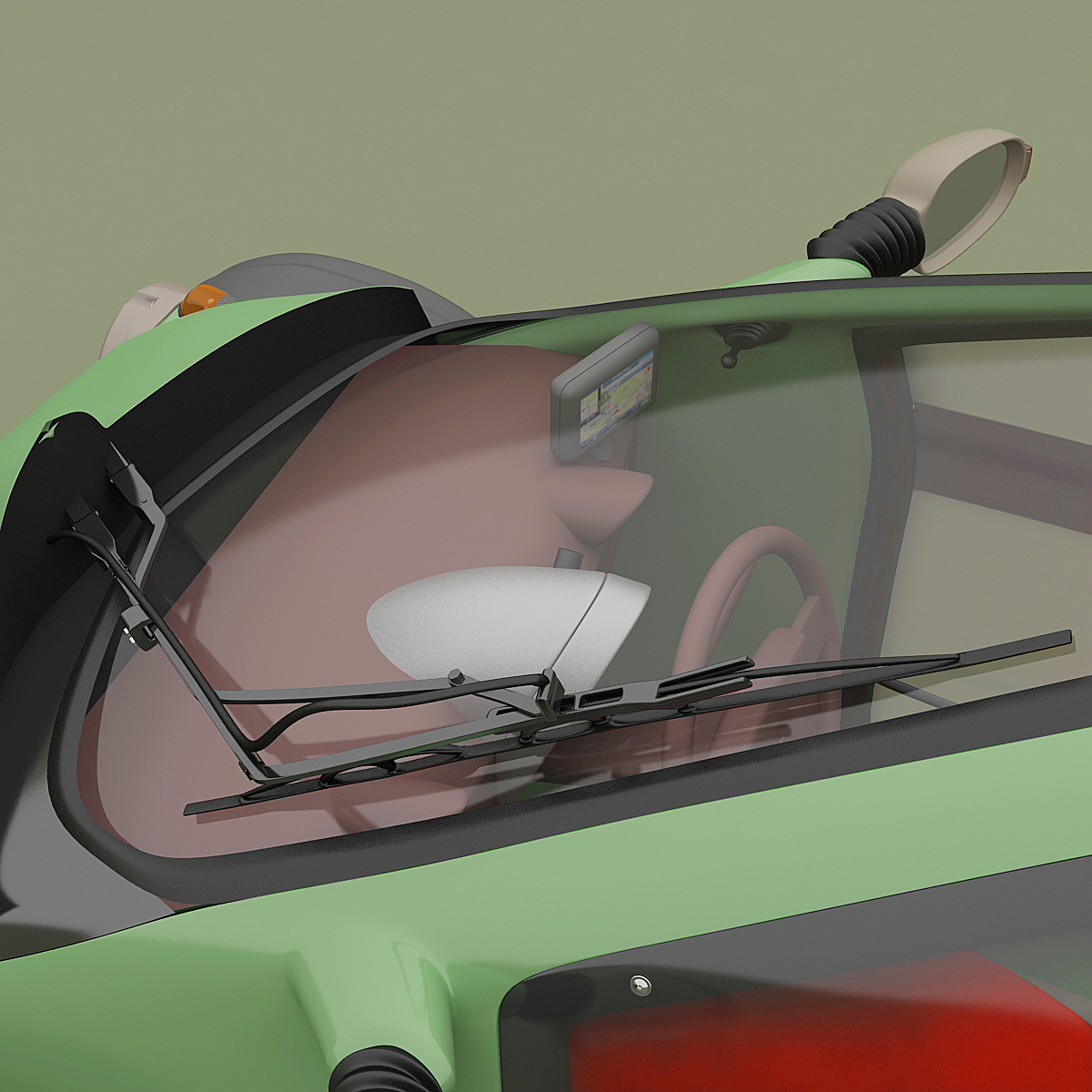 3d 3ds prototype electric car cree