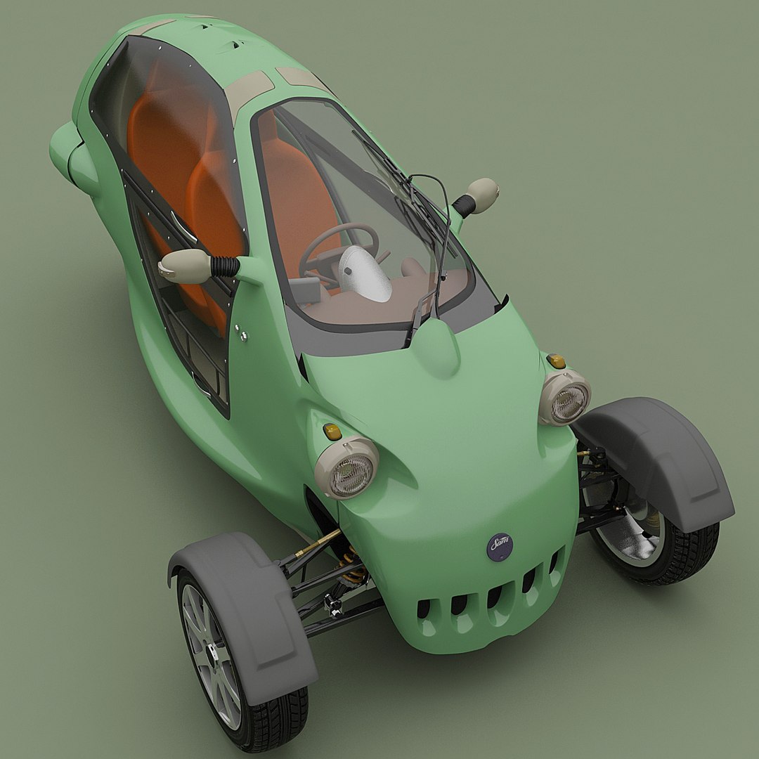 3d 3ds Prototype Electric Car Cree