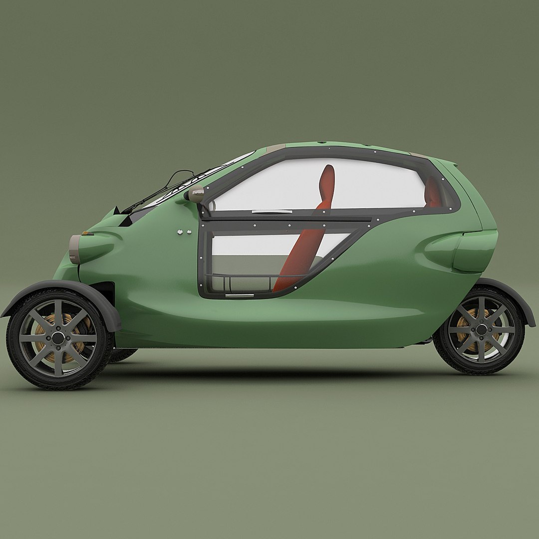 3d 3ds Prototype Electric Car Cree
