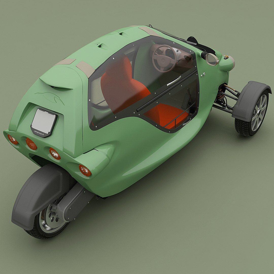 3d 3ds Prototype Electric Car Cree