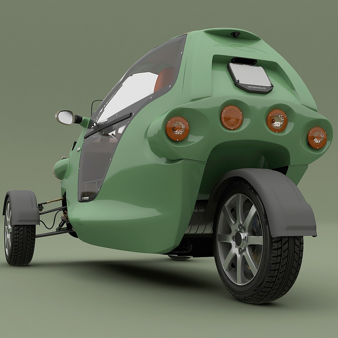 3d 3ds Prototype Electric Car Cree