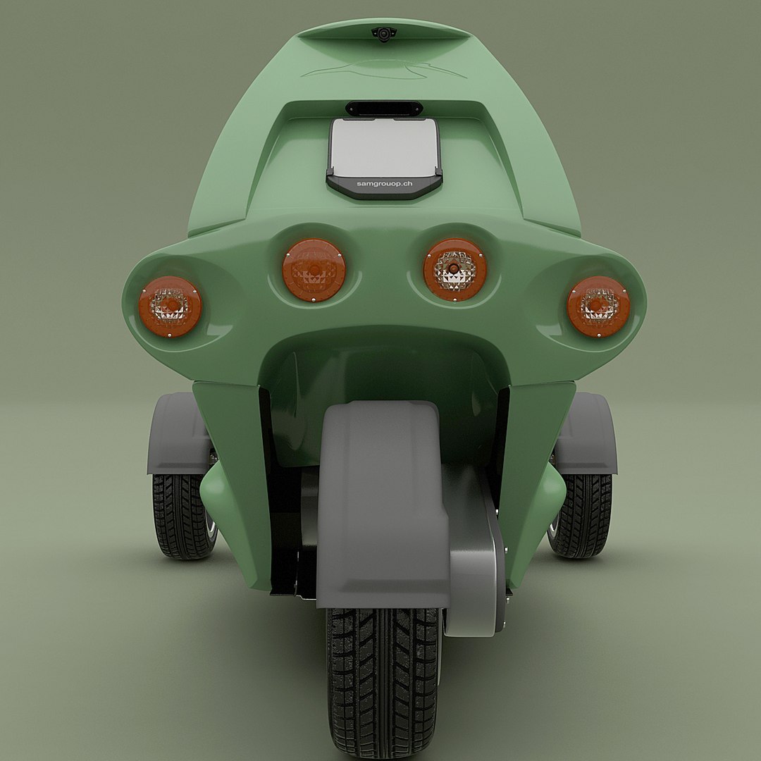 3d 3ds Prototype Electric Car Cree