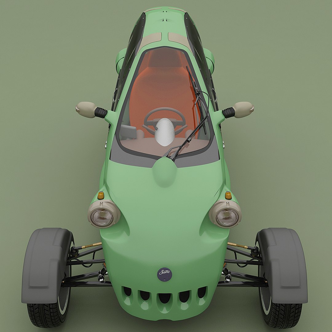 3d 3ds Prototype Electric Car Cree