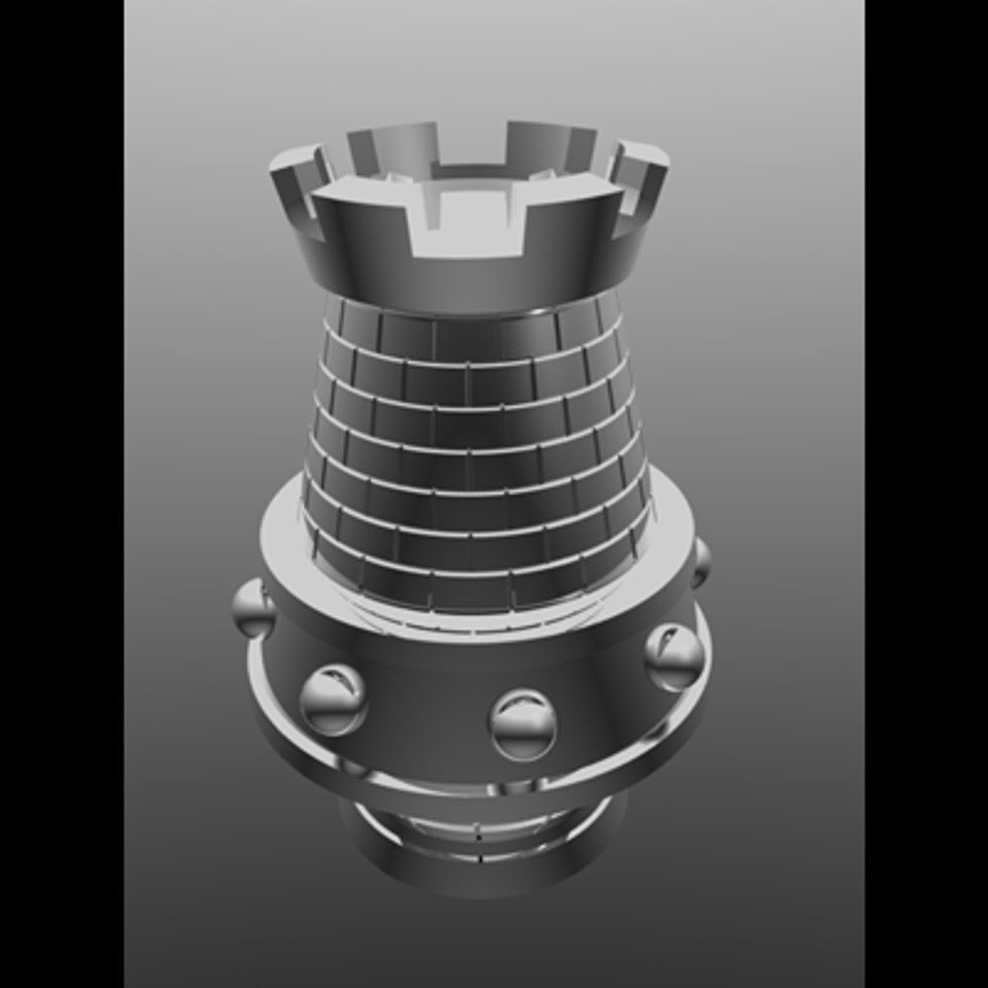 Metal Piece Chess 3d Obj
