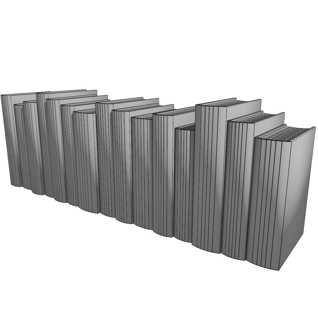 Realistic Books Pack 1 3d Model