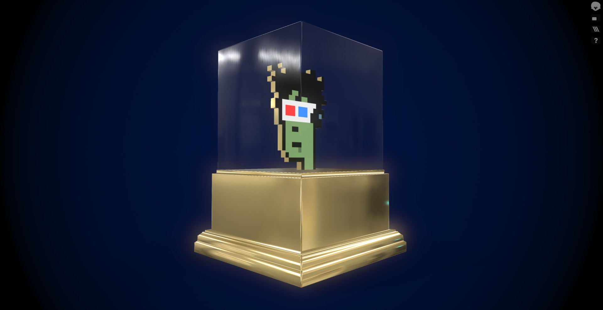 Gold Punk Low Poly 3D Model - TurboSquid 1829415