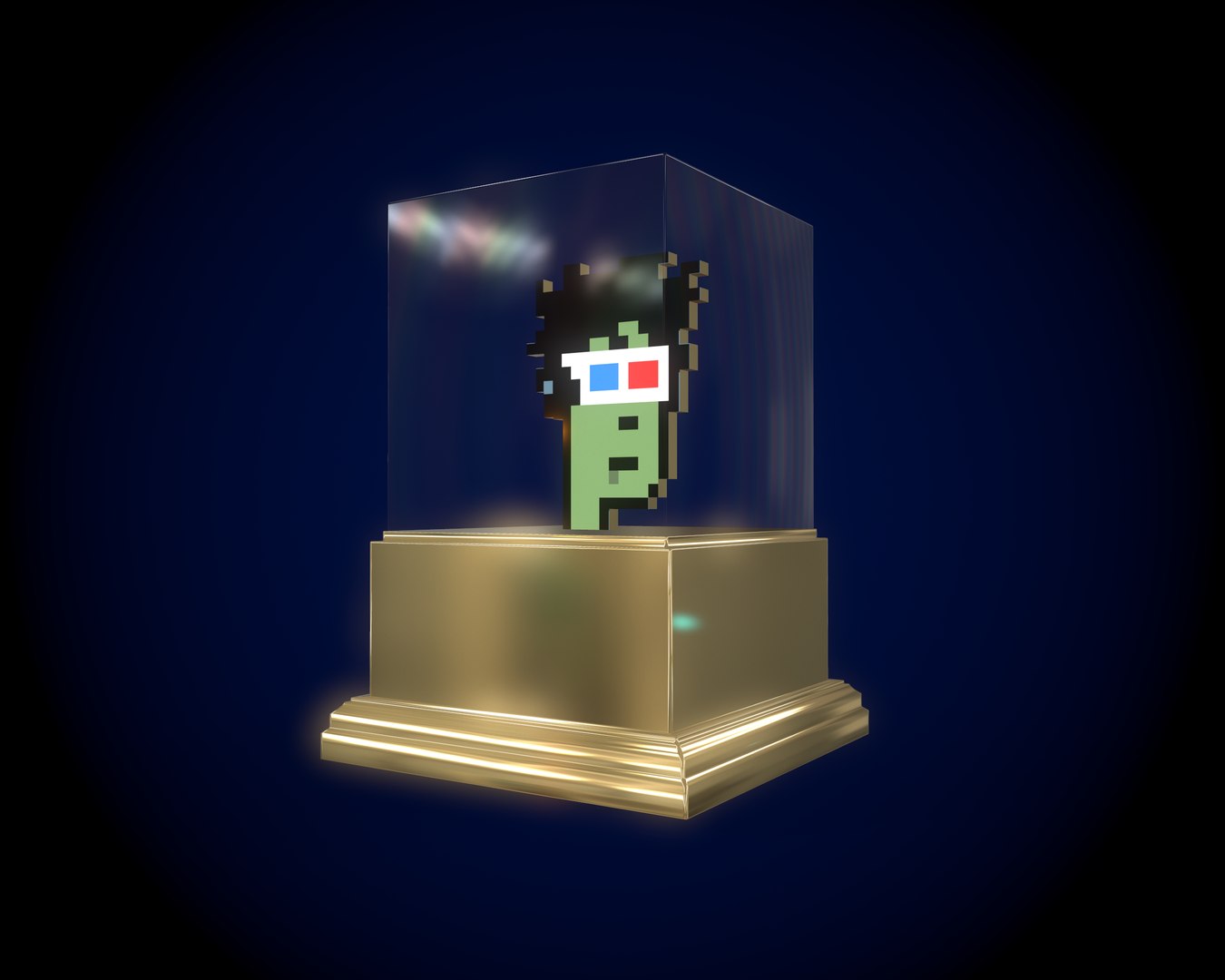 Gold Punk Low Poly 3D Model - TurboSquid 1829415