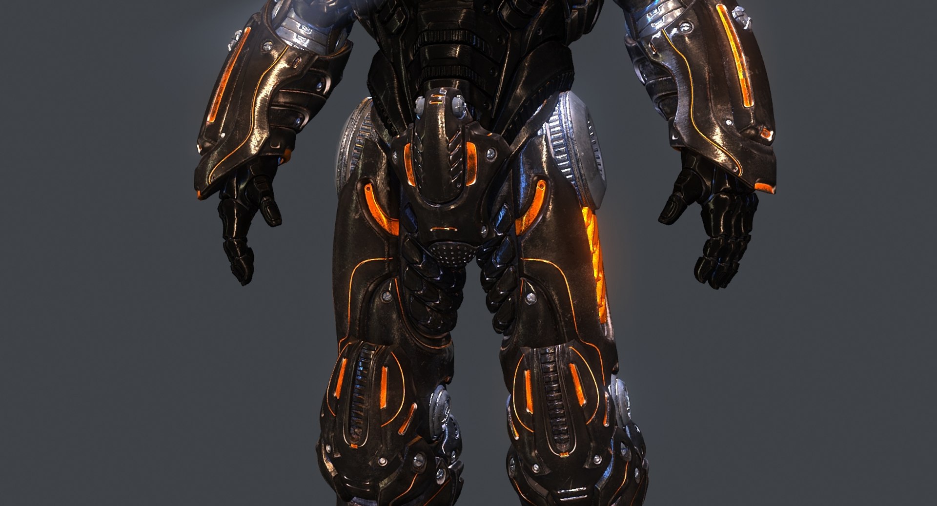 3d model sci fi power armor