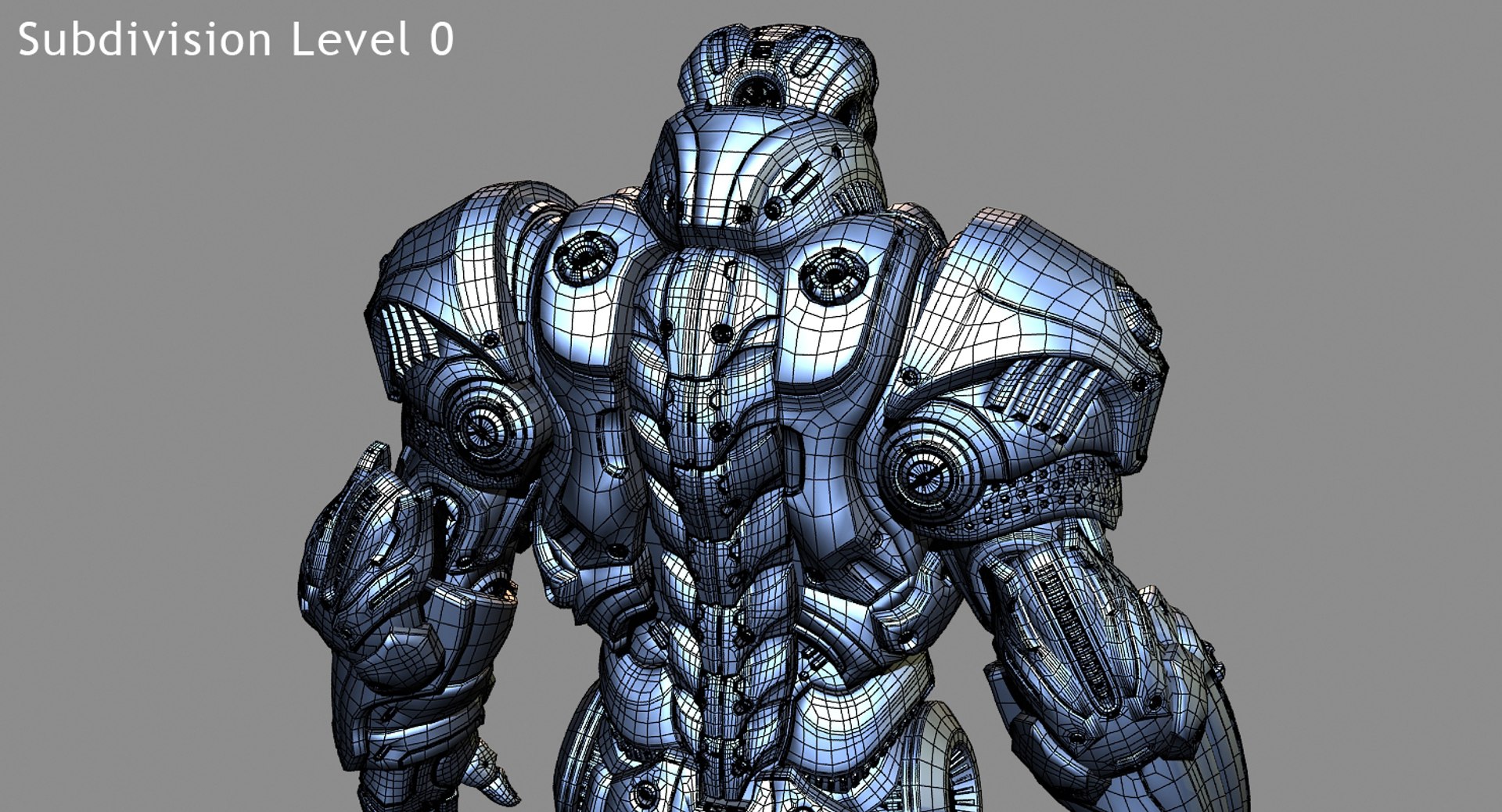 3d model sci fi power armor