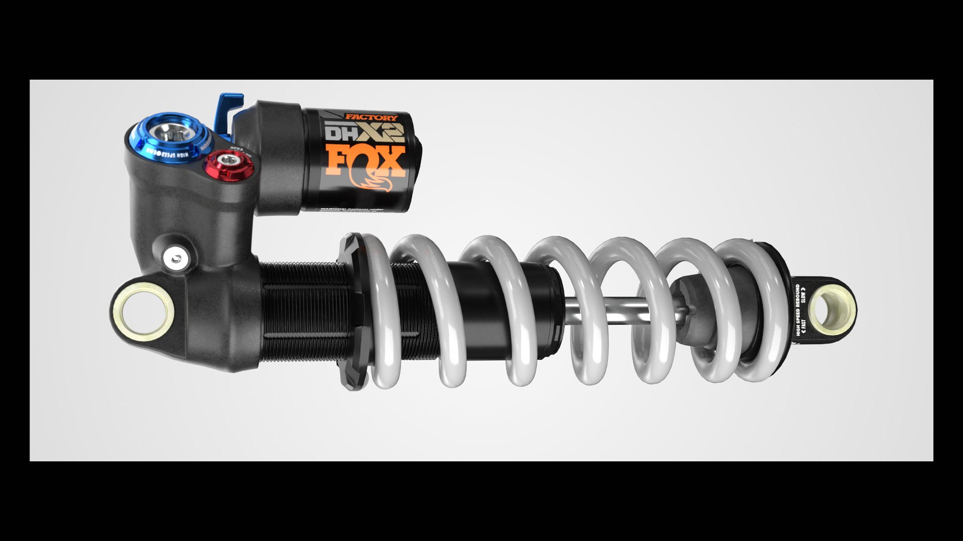 3D Model FOX DHX2 Shock In Silver - TurboSquid 2070597