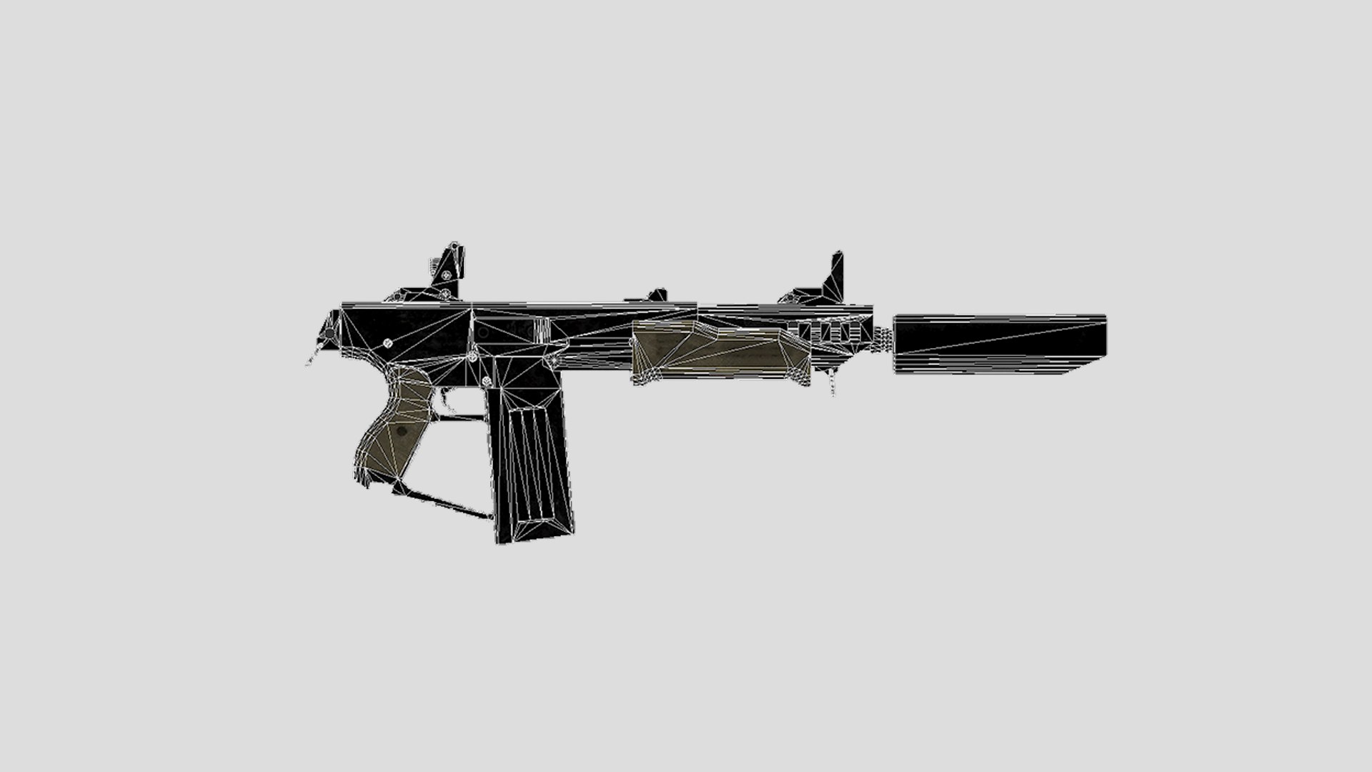 3D Blaster Gun II Low Poly-Game Ready Gun 002 model - TurboSquid 2108225