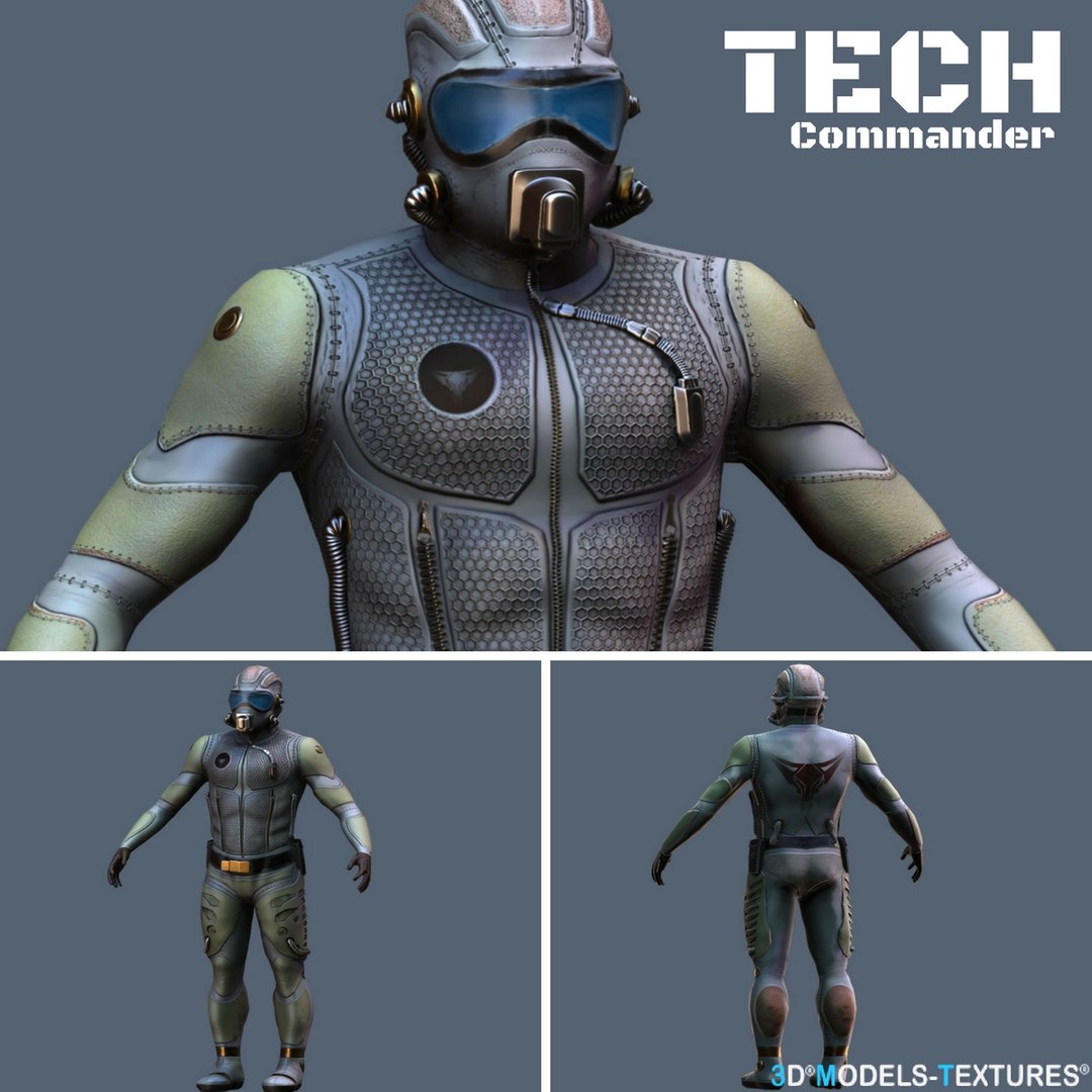 3D Tech Commander Model - TurboSquid 1209942