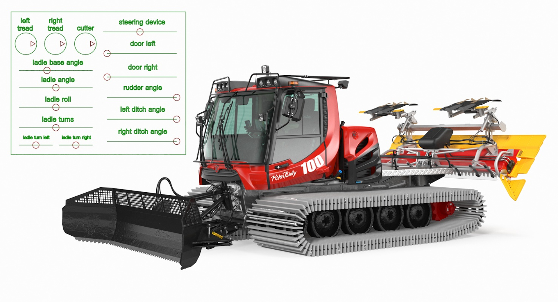 Snowcat Pistenbully 100 Snow 3D Model - TurboSquid 1398443